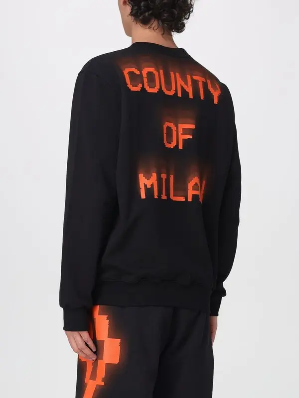 COUNTY OF MILAN Cotton Crewneck Sweatshirt With Monogram