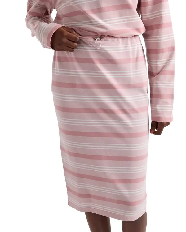 Prada Striped Piqué Skirt