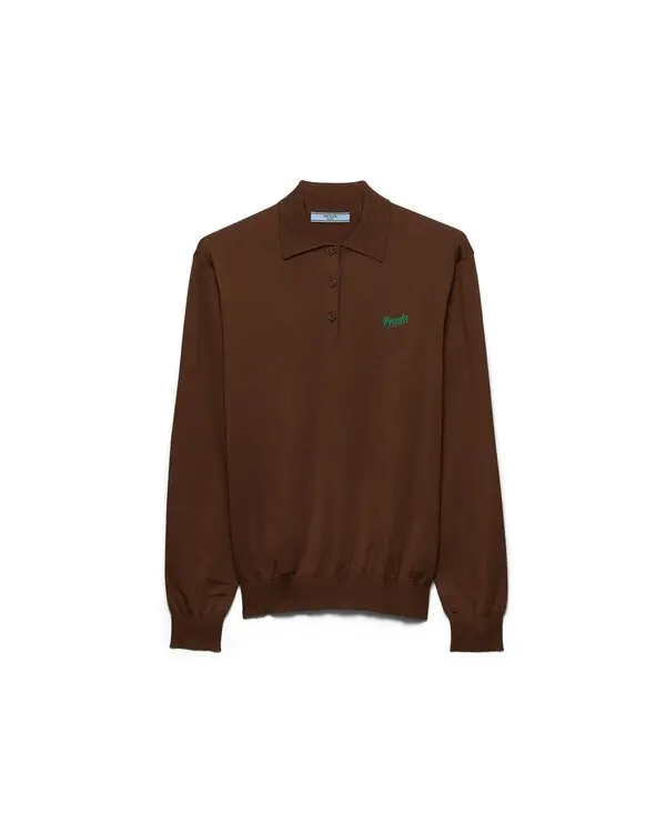 Prada Silk Polo Shirt