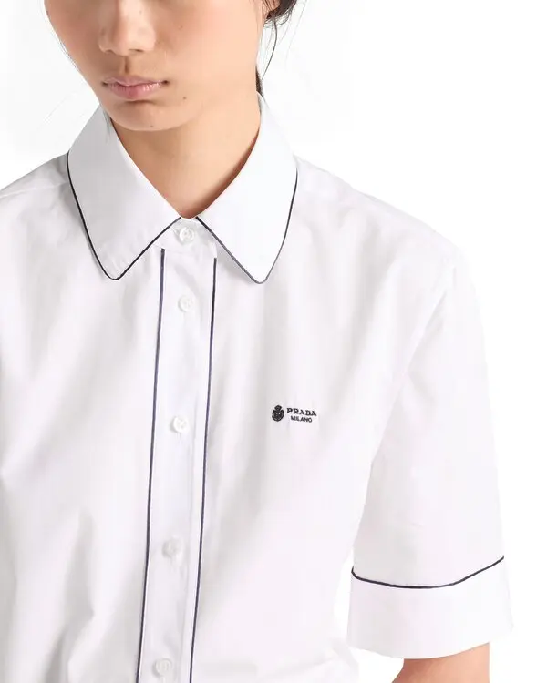 Prada Short-sleeved Poplin Shirt