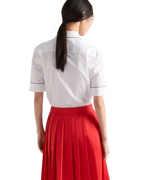 Prada Short-sleeved Poplin Shirt