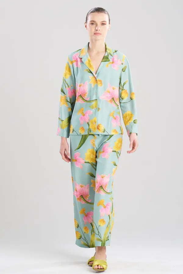 Natori Solene Matte Charmeuse Notch Pj