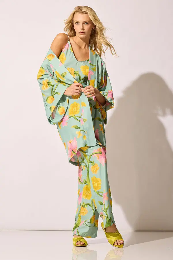 Natori Solene Matte Charmeuse Cami Pj Set - Stripe