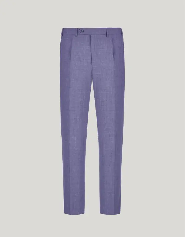 Canali Pure Wool Pleated Regular-fit Pants