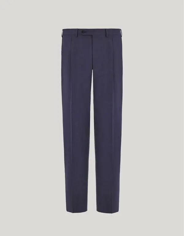 Canali Pure Wool Regular-fit Pleated Pants