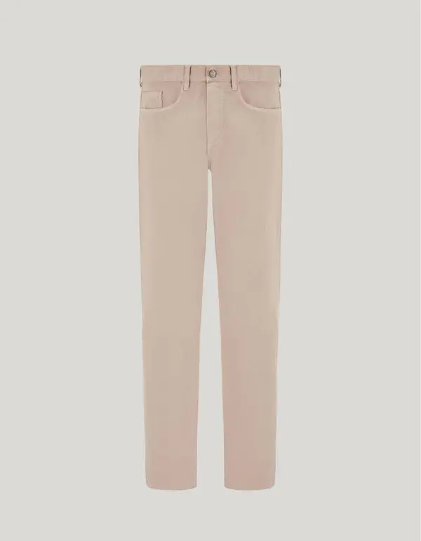 Canali Regular Fit Five-pocket Pants - Beige