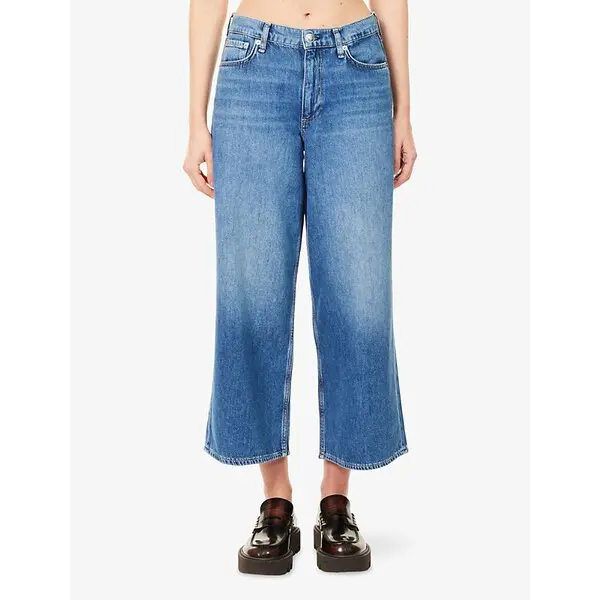 Rag & Bone Andi Cropped Wide-leg Denim Jeans - Millerton