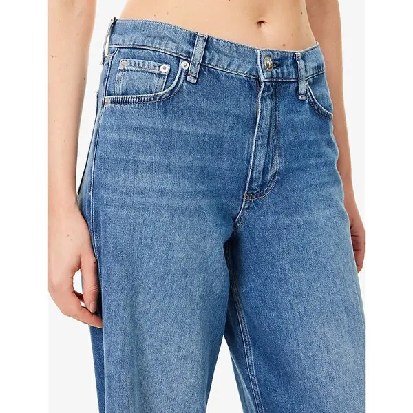 Rag & Bone Andi Cropped Wide-leg Denim Jeans - Millerton