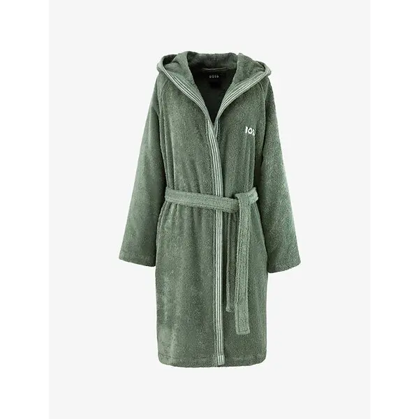 BOSS Edge Hooded Cotton Bathrobe - Lichen