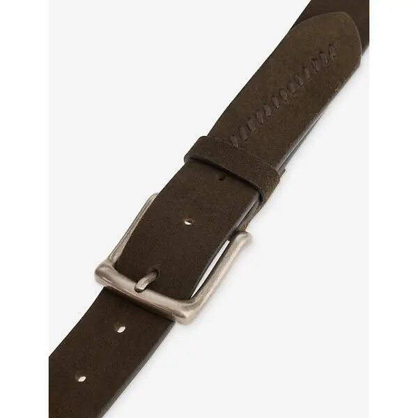 Boggi Milano Brushed-buckle Suede Belt