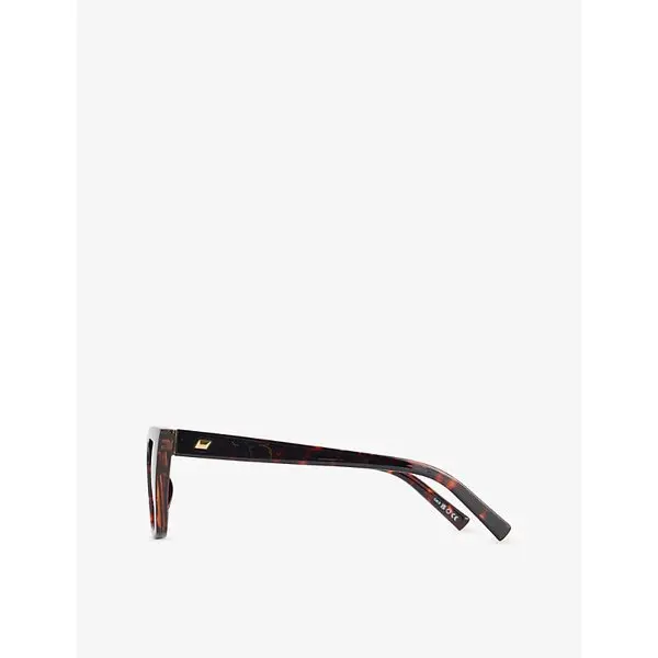 Le Specs Velodrome Cat-eye Acetate Sunglasses - Dark Tort