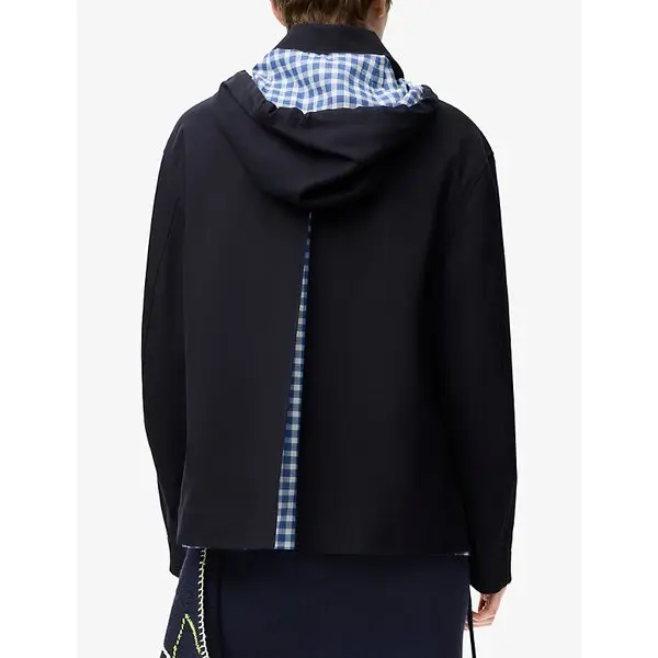 Loewe Hooded Cotton-blend Parka Coat