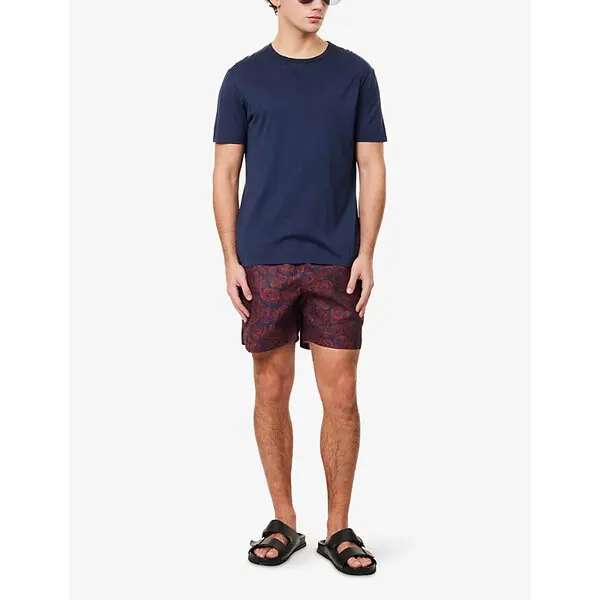 Derek Rose Rose Print Swim Shorts