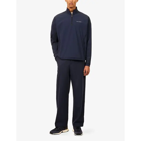 MALBON Coolcore Straight-leg Stretch-woven Trousers - Navy