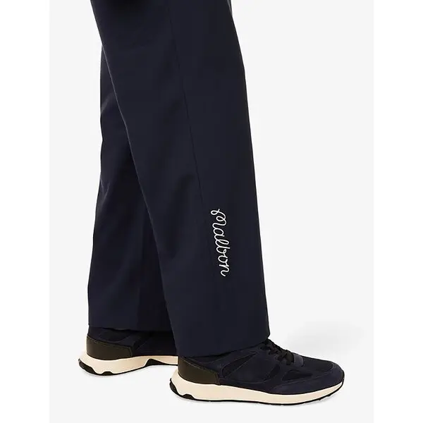 MALBON Coolcore Straight-leg Stretch-woven Trousers - Navy