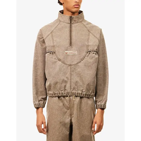 BRAIN DEAD Ripstop Half-zip Shell Jacket