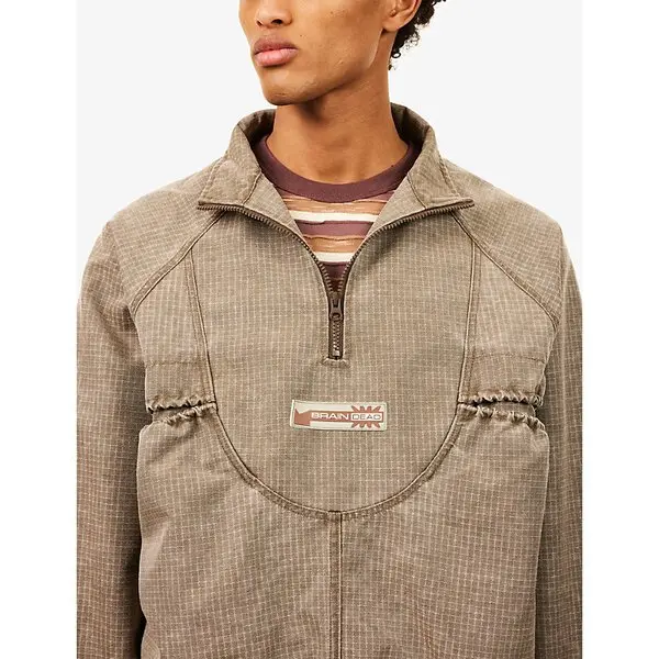 BRAIN DEAD Ripstop Half-zip Shell Jacket