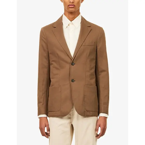 Sunspel Cotton And Linen-blend Blazer