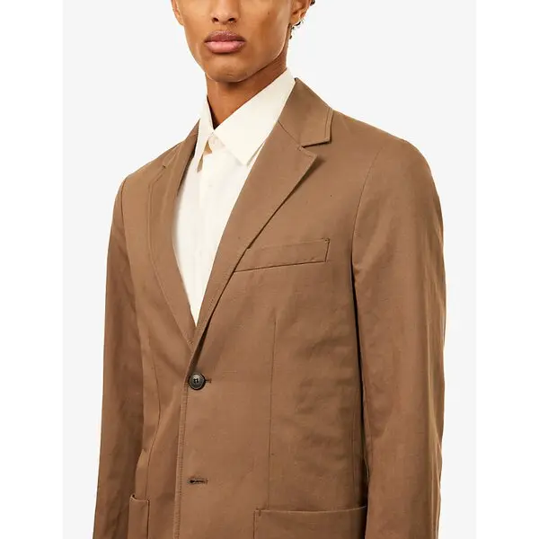 Sunspel Cotton And Linen-blend Blazer