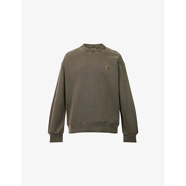 Carhartt Work In Progress Nelson Faded Cotton-jersey Sweatshirt - Black