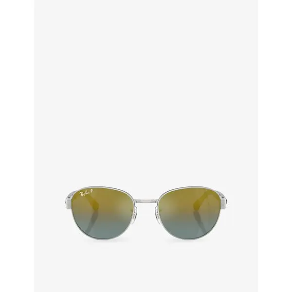 Ray-ban Round-frame Metal Sunglasses - Silver