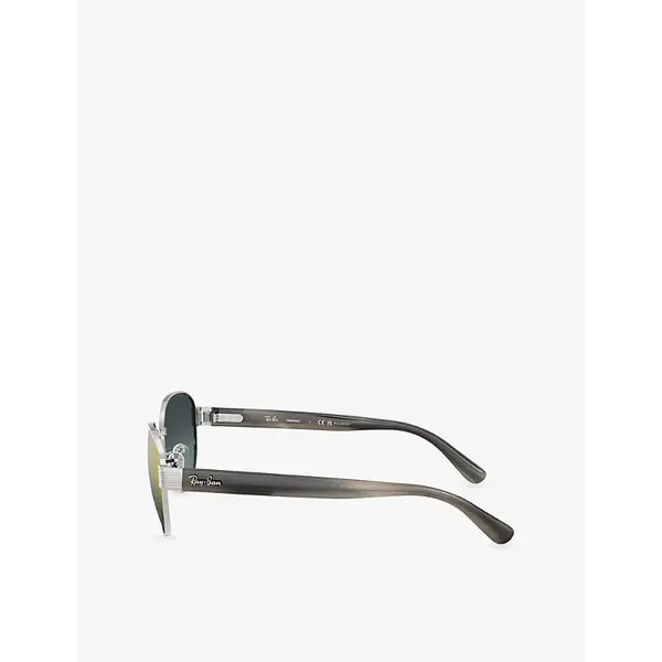 Ray-ban Round-frame Metal Sunglasses - Silver