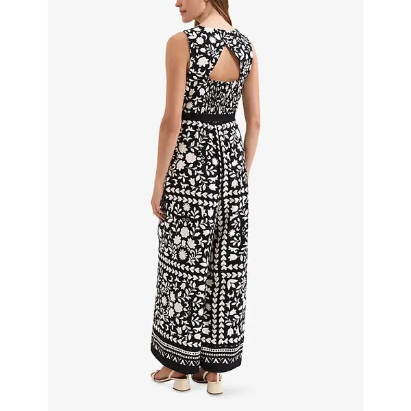 PHASE EIGHT Cyra Floral-print Woven Jumpsuit