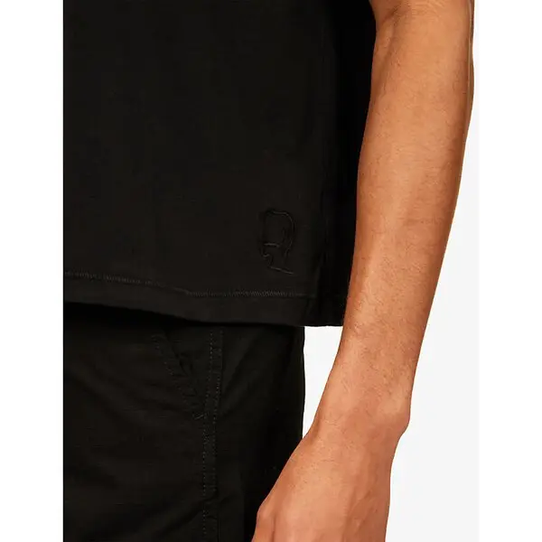 BRAIN DEAD Easy Logo-embroidered Cotton T-shirt