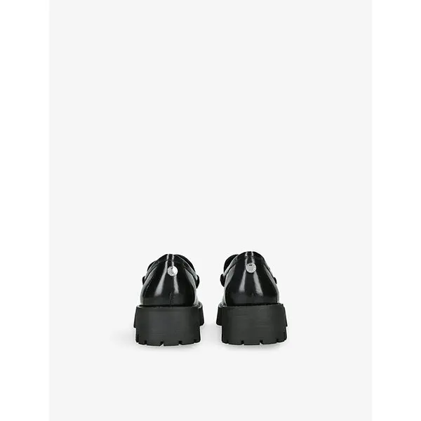 Steve Madden Langsten Leather Loafers - Black