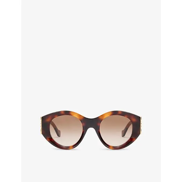 Loewe Butterfly-frame Acetate Sunglasses - Havana