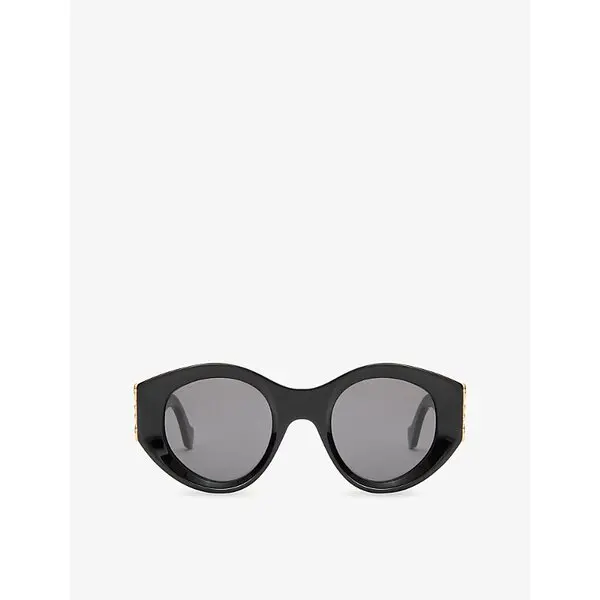 Loewe Butterfly-frame Acetate Sunglasses - Black