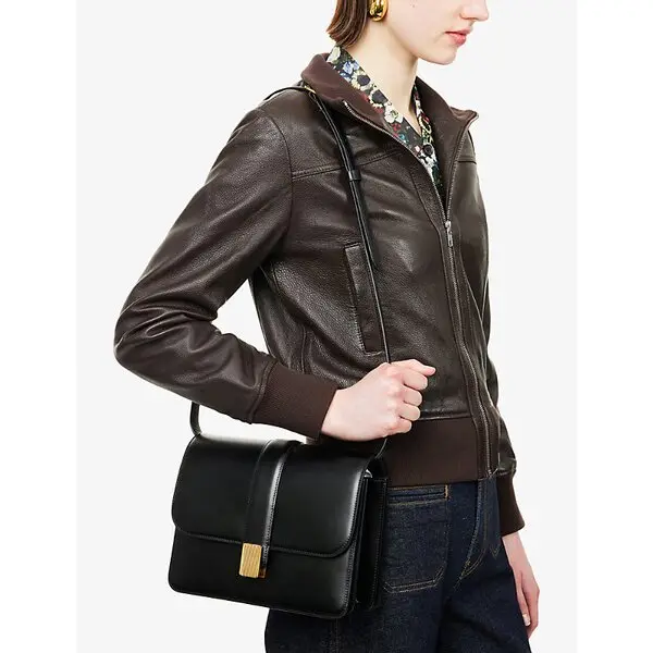 Khaite Blake Leather Cross-body Bag - Black
