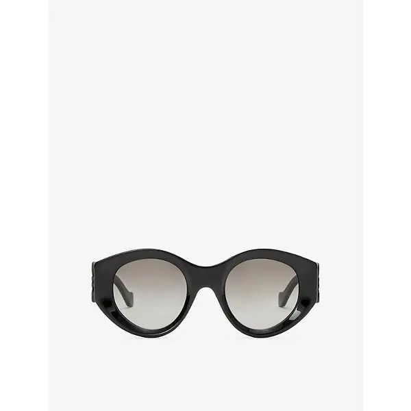 Loewe Butterfly-frame Acetate Sunglasses - Black Black