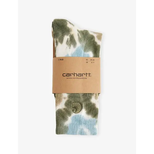 Carhartt Work In Progress Cusco Cotton-blend Socks - Leather / Tourmaline Ds