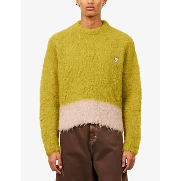 BRAIN DEAD Alpaca-blend Jumper - Lime