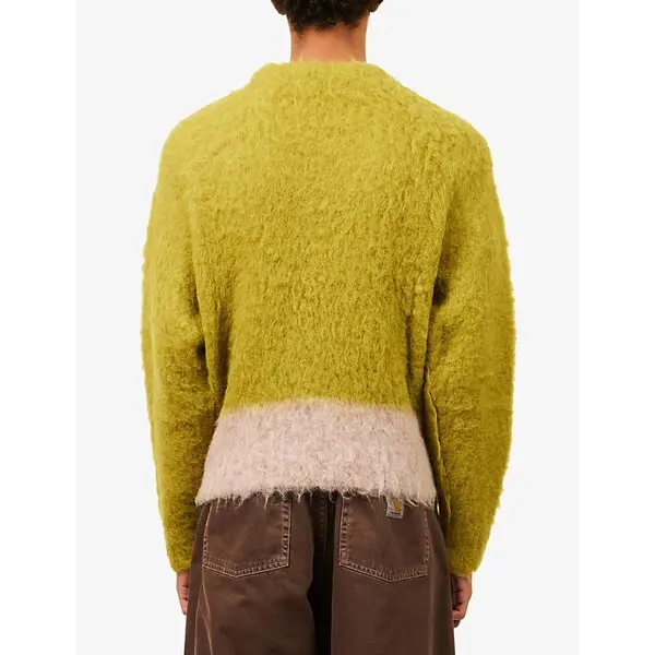 BRAIN DEAD Alpaca-blend Jumper - Lime