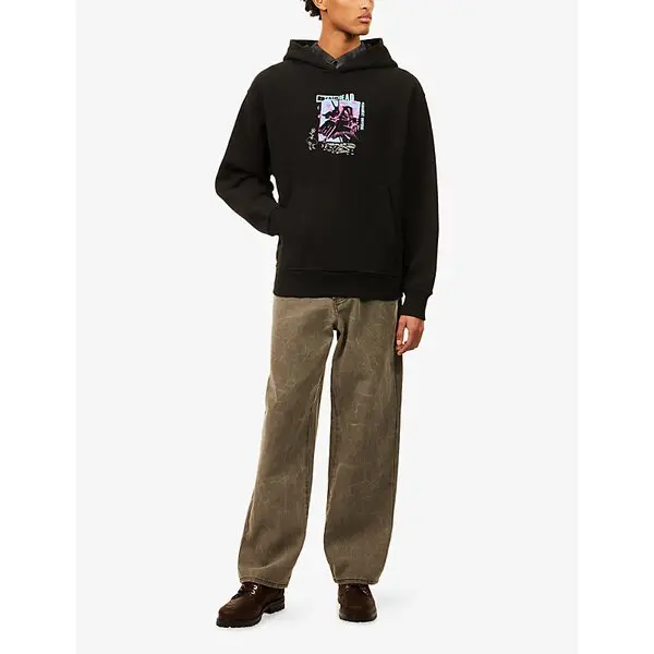 BRAIN DEAD Graphic-print Cotton Hoody