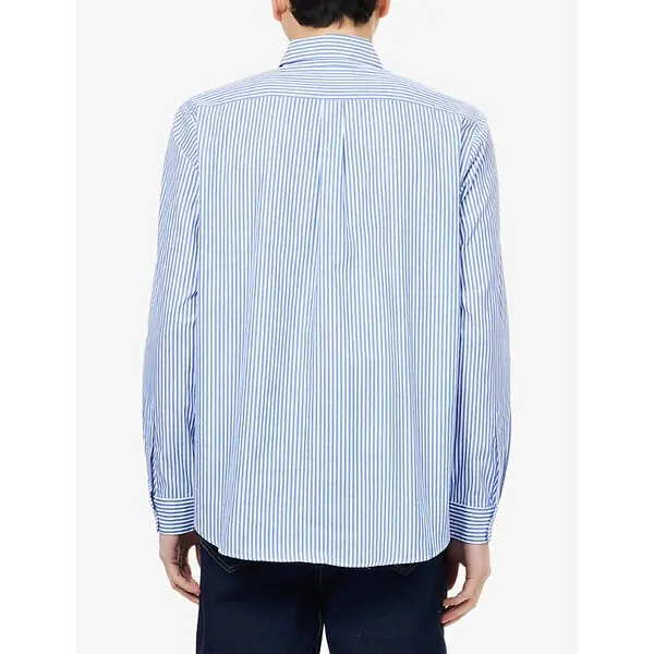 THAMES P.g. Stripe Cotton Shirt