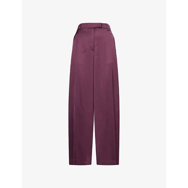 Dries Van Noten Penn Wide-leg Satin Trousers - Auber