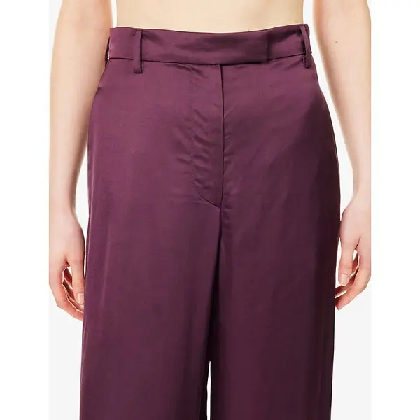 Dries Van Noten Penn Wide-leg Satin Trousers - Auber