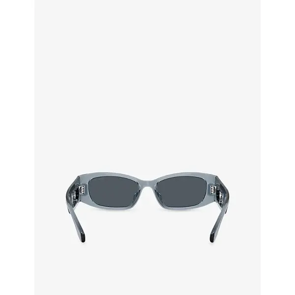 Michael Kors Rectangular-frame Acetate Sunglasses - Blue