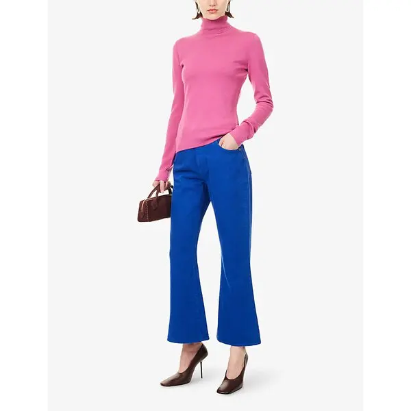 Gabriela Hearst May Roll-neck Wool And Cashmere-blend Jumper - Fuchsia