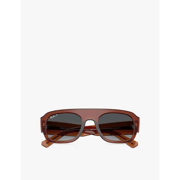 Ray-ban Acetate Aviator Sunglasses - Brown