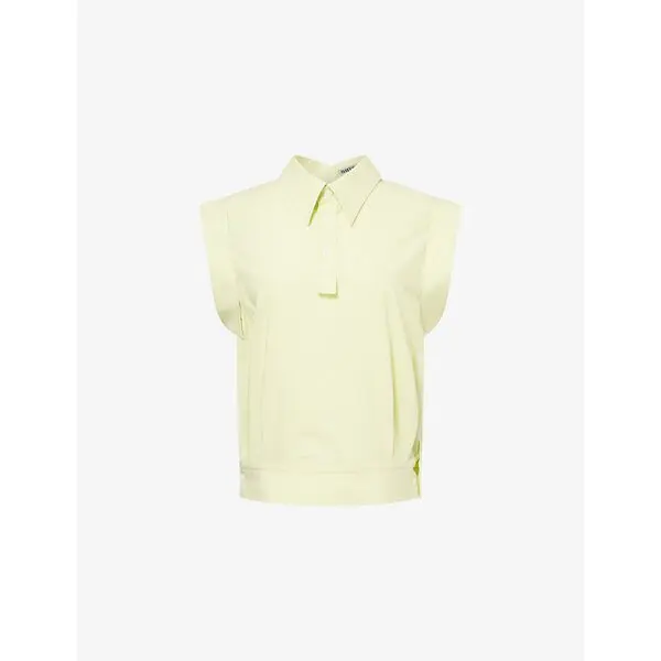 Issey Miyake Odd Short-sleeve Cotton Shirt - Light Green