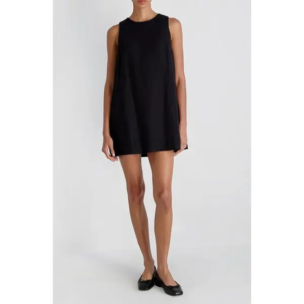 French Connection Copper Sleeveless Shift Minidress - Black