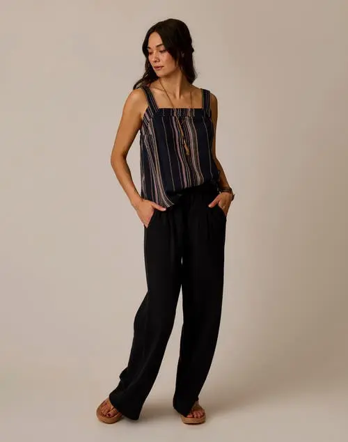 Carve Designs Nico Gauze Pant - Black