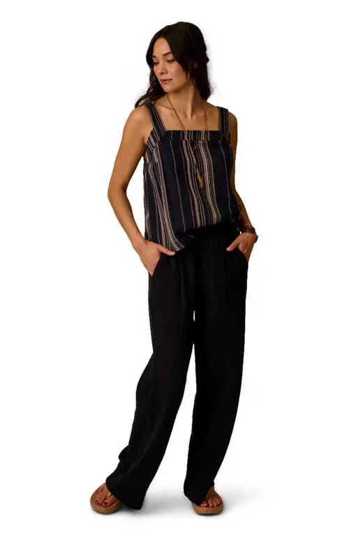 Carve Designs Relaxed Fit Gauze Pant - Black