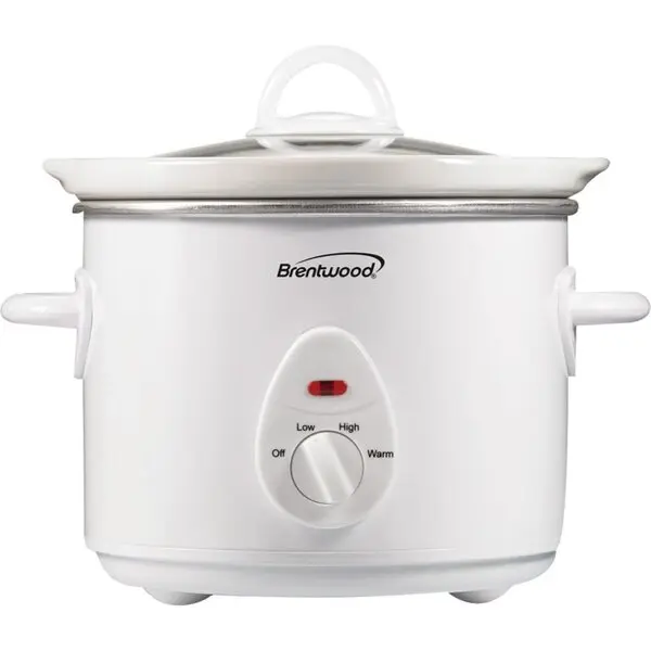 BRENTWOOD 3qt Slow Cooker - White