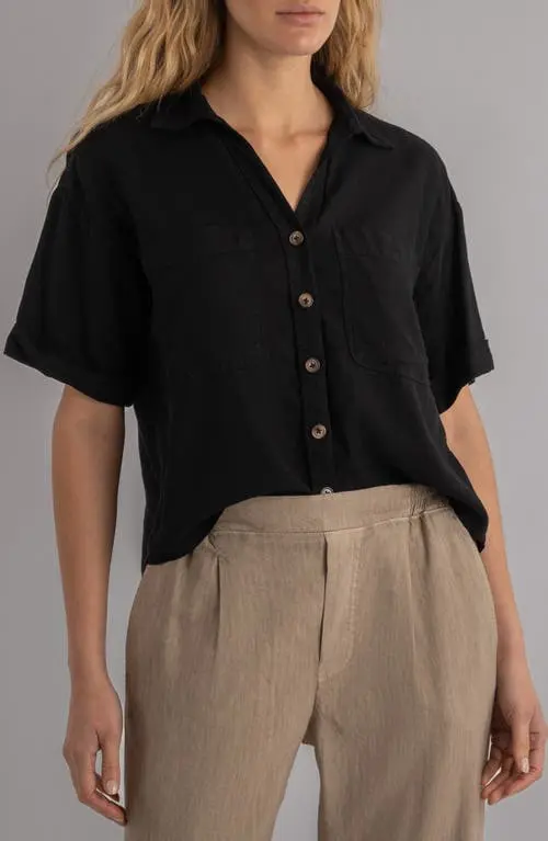 Kut From The Kloth Brianna Boxy Shirt - Black