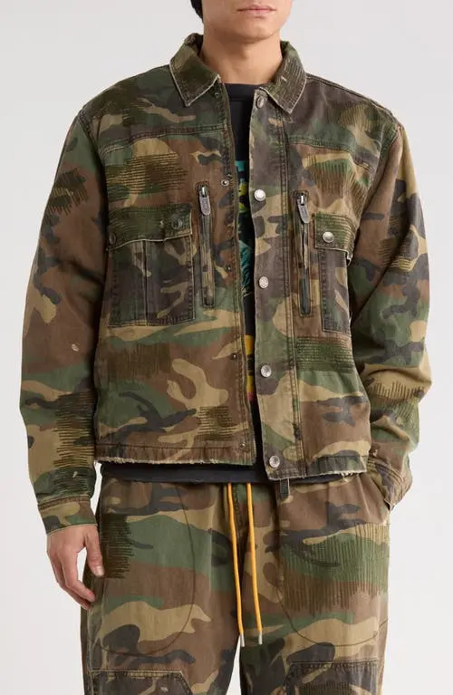 DIET STARTS MONDAY Hopkins Camo Utility Jacket - Camo Multi
